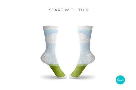 Cotton Sock Mockups For Canva Vol 1