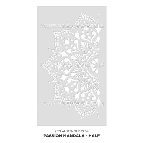 Passion Mandala Stencil For Walls Mandala Wall Stencil Etsy
