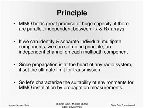 PPT Multiple Input Multiple Output Communication Systems For Indoor Environments PowerPoint