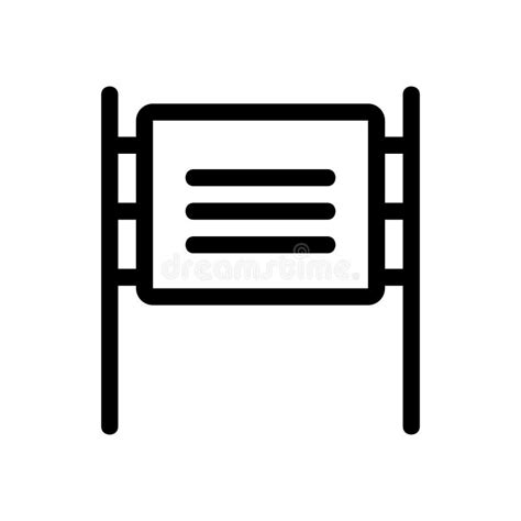Advertising Banner Icon Vector Isolated Contour Symbol Illustration