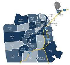 San Francisco Postal Code Map Ranee Casandra