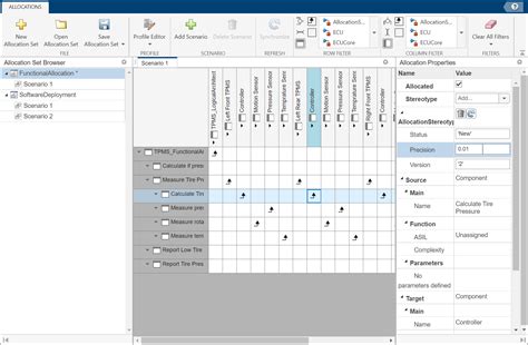 Allocation Editor Create And Manage Model To Model Allocations Matlab