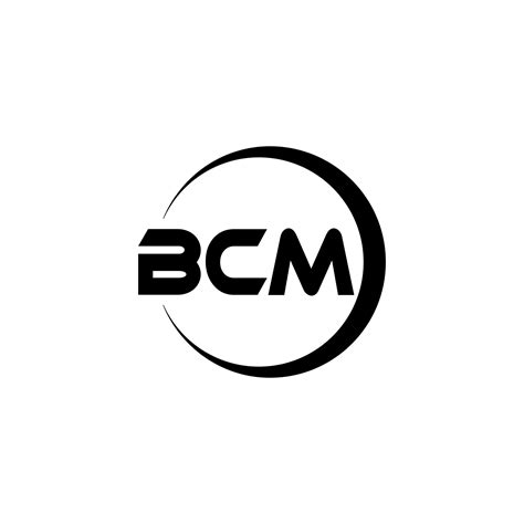 Bcm Letter Logo Design In Illustration Vector Logo Calligraphy