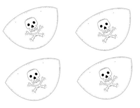 Free Paper Pirate Hat Printable Template