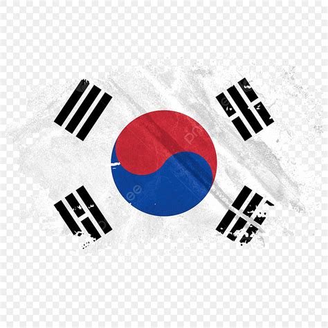 韓国国旗イラストフリー素材透過、png画像、ベクトル、psdと無料ダウンロード Pngtree