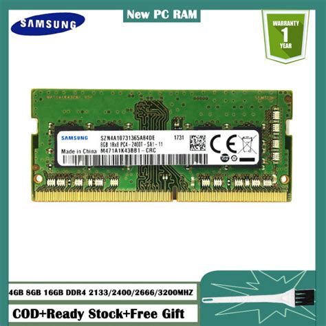 【free Shipping】samsung Ddr4 Ram 16gb 8gb 4gb 2133 2400 2666 3200mhz Sodimm Laptop 260pin 1 2v