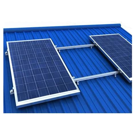 Rooftop Solar Racking Rail Components Solar Panel Metal Roof Mount