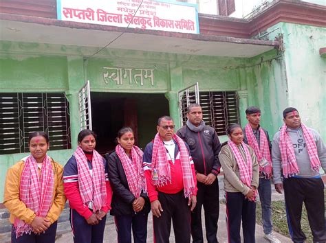 भारोत्तोलनमा भाग लिने खेलाडीको बिदाई