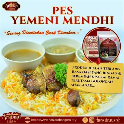 Set Pes Nasi Arab Beras Pes Arabian Kitchen Yemeni Mendhi 500g