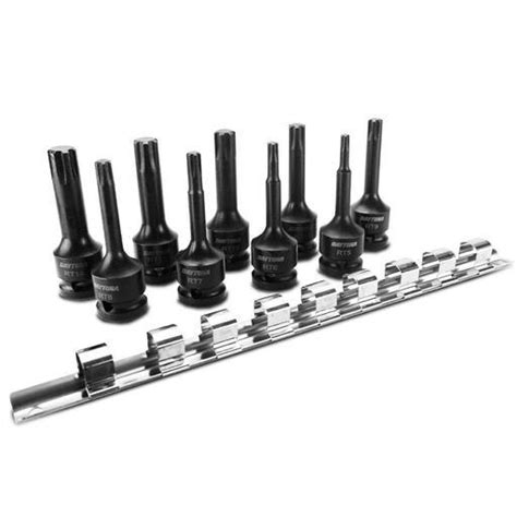 Daytona Dris9 9pce 1 2 Rt5 Rt14 Ribe Impact Socket Set On Rail