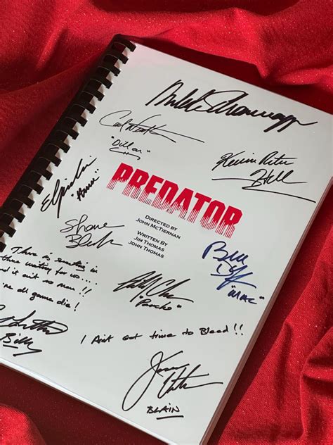 Predator Movie Script Birthday T Movie T Film Script