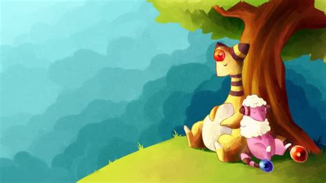 Flaaffy And Ampharos Wallpaper Pokemon Images Beautiful Wallpapers