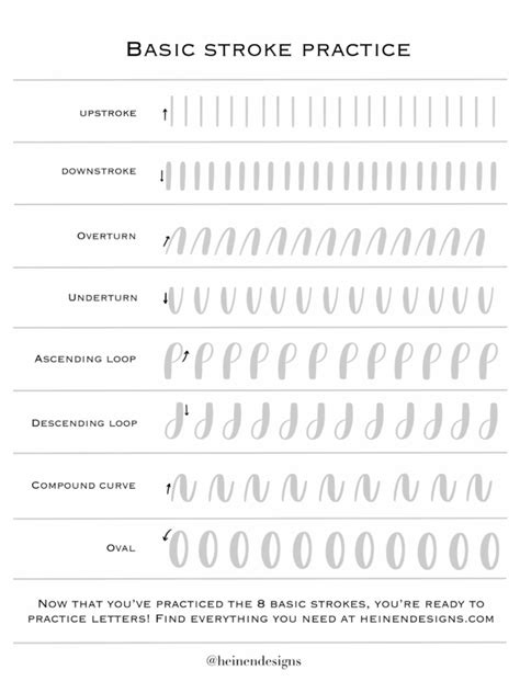 8 Basic Calligraphy Strokes Pdf