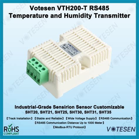 Buy Wholesale China Rs485 Modbus Temperature Humidity Transmitter With
