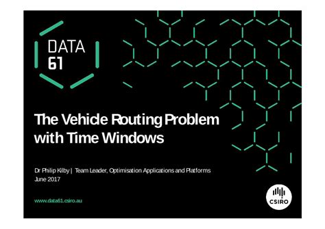 pdf the vehicle routing problem with time windowscognitive robotics17