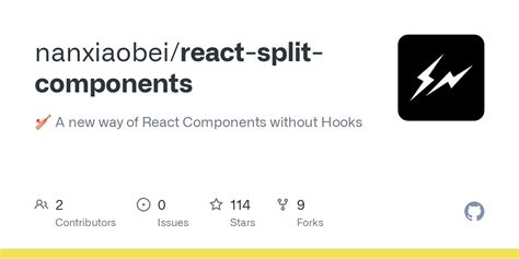 Github Nanxiaobeireact Split Components 🏏 A New Way Of React