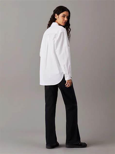 Chemise Relaxed En Popeline De Coton Calvin Klein® J20j224436yaf