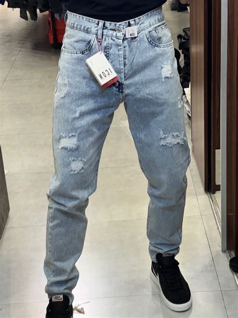 شلور مام فیت مردانه زاپ دوخت بسیار شیک و با کیفیت اورجینال دیلم