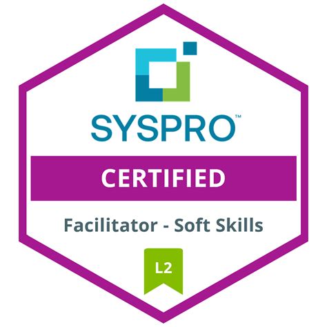 Certified Syspro Facilitator Soft Skills Level 2 Credly