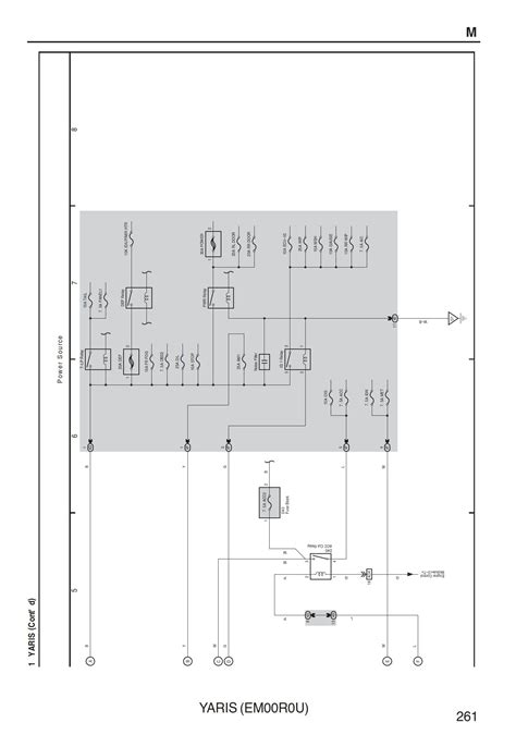 Toyota Yaris 2005 Electrical Wiring Diagram EM00R0U Detailed