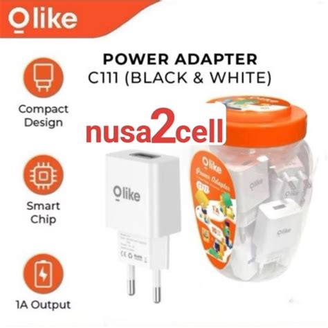 1 Jar Olike C111 Batok Charger Olike C111 5w 1a Original Fast