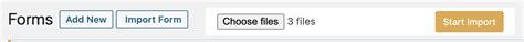 Import Forms Allows Multiple Forms To Be Selected But Only Imports
