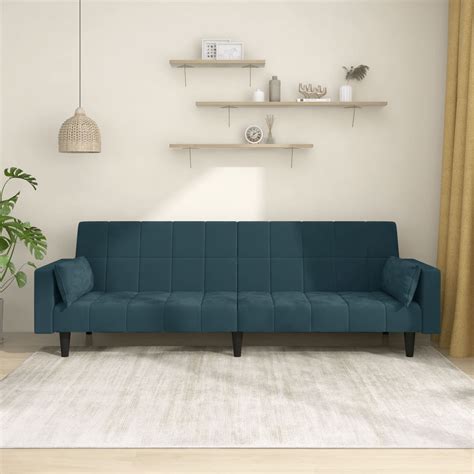 Vidaxl 2 Seater Sofa Bed Upholstered Convertible Sleeper Sofa Couch