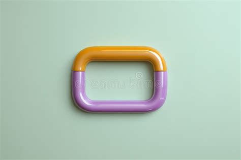 Colorful Abstract Object Displayed On A Smooth Green Background Showcasing Playful Design And