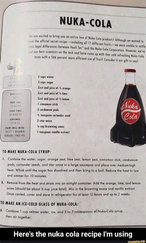 Nuka Cola Quantum Recipe Artofit