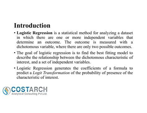logistic regression analysis pdf technology and computing