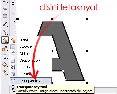 Belajar CorelDRAW Perintah Transparency Tool Pada CorelDRAW