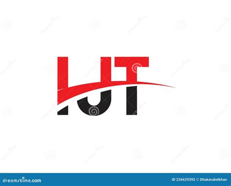 Ijt Letter Initial Logo Design Vector Illustration Stock Vector