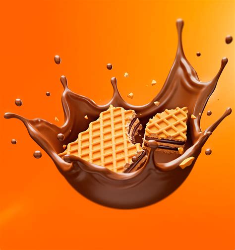 Ilustração 3d Waffers Behance
