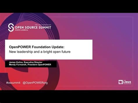 Conference Talks Talk Openpower Foundation Update New Leadership And