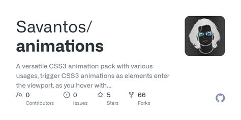 Github Savantosanimations A Versatile Css3 Animation Pack With Various Usages Trigger Css3