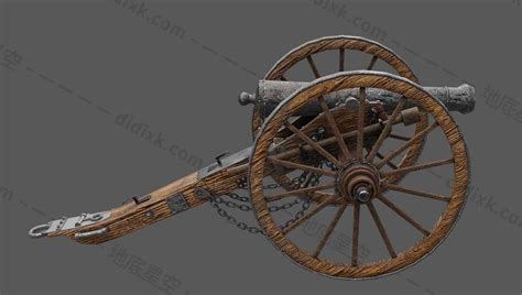 3d模型 古代战争大炮模型 地底星空 资源网
