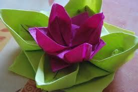 Pliage Serviette Nenuphare Fleur De Passion
