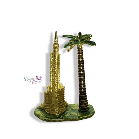 Golden Burj Khalifa Statue - Dubai Souvenir, Birthday Gift