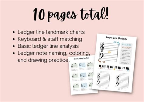 Ledger Lines Worksheet