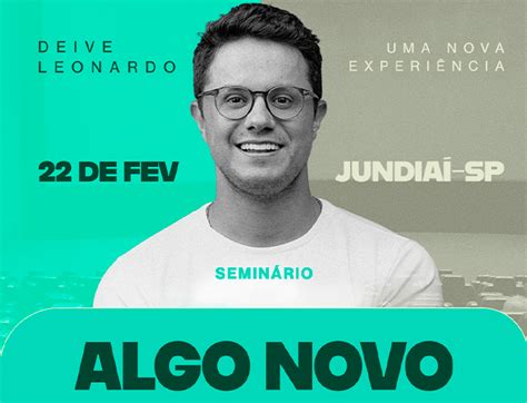 Deive Leonardo Seminário Algo Novo Em Jundiaí Evento On
