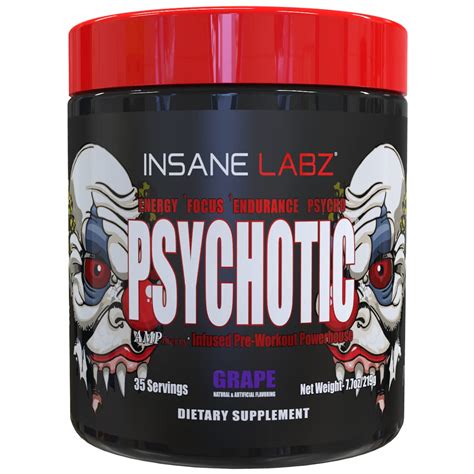 Buy Insane Labz Psychotic High Stimulant Pre Workout Powder Extreme