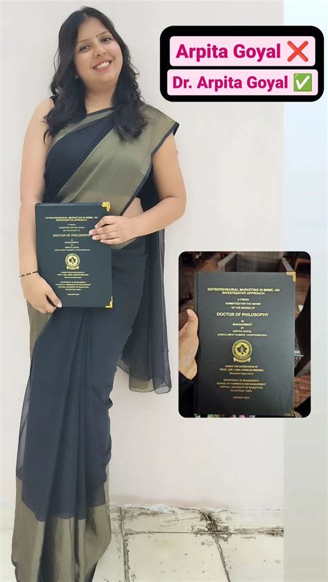 Dr Arpita Goyal On Linkedin Phdlife Achievement Grateful
