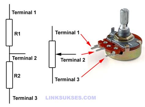 Komponen Elektronika Potensiometer Link Sukses
