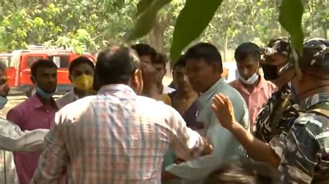 Bengal Polls Bjp Polling Agent Allegedly Pushed Out Of Booth By Tmc