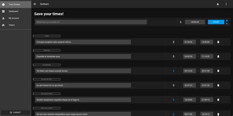 Github Theocerutti Gotham A Clockify Clone
