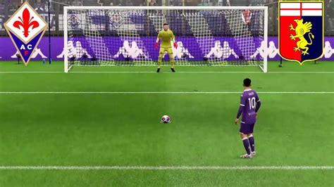 FIORENTINA Vs GENOA Penalty CAMPEONATO ITALIANO GAMEPLAY FUTEBOL FIFA YouTube
