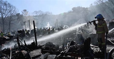 강남 구룡마을 화재 완진주택소실·이재민 발생