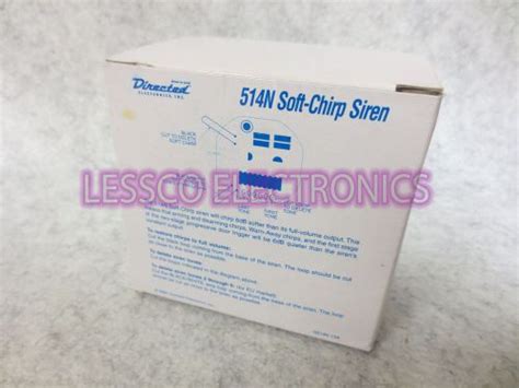Purchase DE 514LN 514N Soft Chirp Multi Tone Siren Horn 12 Volt 12v