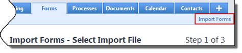 Import Form Instances