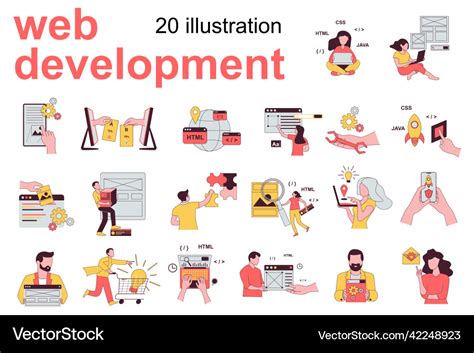 Web Development - People & Concepts Royalty Free Vector